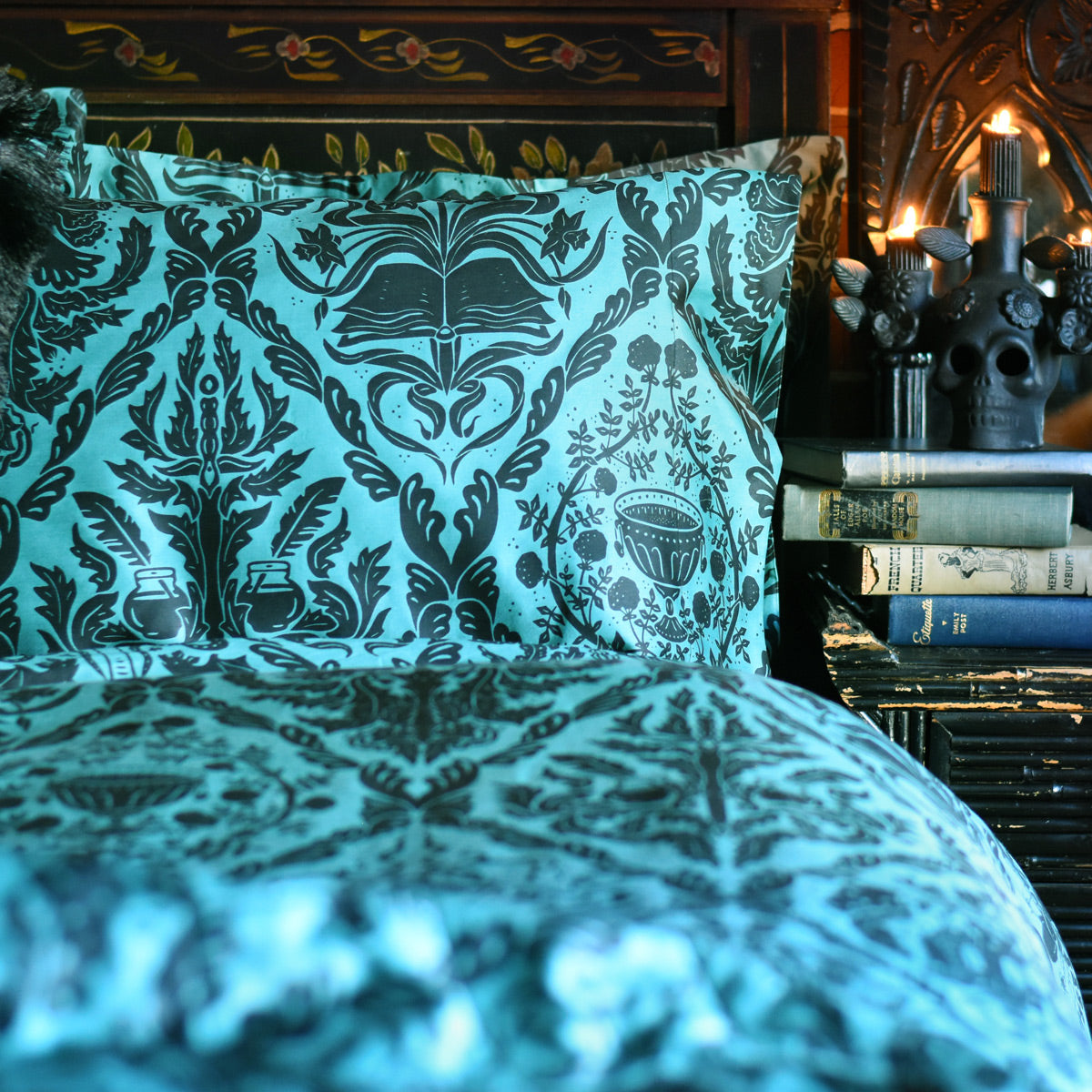 Dark Luxe Home Decor & Bedding - Sheets & Duvets by Sin in Linen