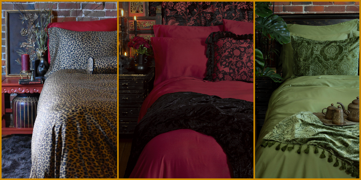 Dark Luxe Home Decor & Bedding - Sheets & Duvets by Sin in Linen