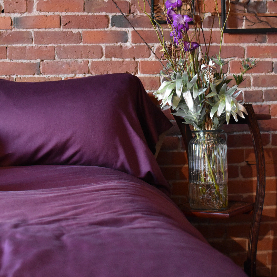 Purple Bamboo Bed Sheets - Silky Soft Bedding – Sin in Linen